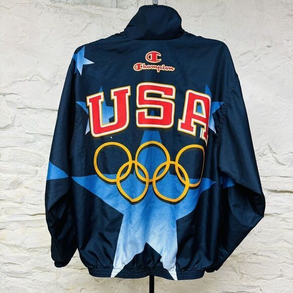 Champion | Jackets & Coats | Vintage 9schampion Usa Atlanta 996 Olympics 100th Anniversary Track ...